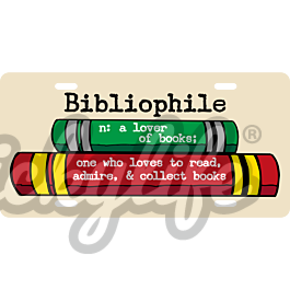 Book Lovers Day Aluminum License Plate - Customizable