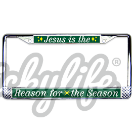 Reason for the Season Custom Chrome License Plate Frames