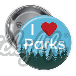 I Heart Parks Pin Backed Buttons | Stickylife.com - Customize It