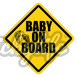 Baby on Board Car Magnet - Customizable Design - StickyLife