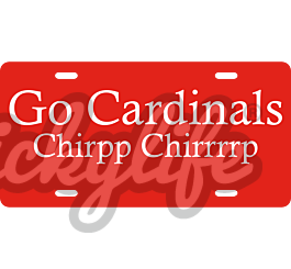 Cardinals License Plate - Custom Personalized Novelty Plates