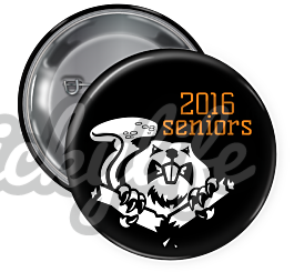 Seniors - Pin Backed Button - Customizable Design