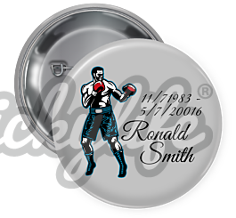 Remembrance - Pin Backed Button - Customizable Design