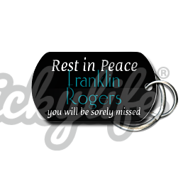 Rest In Peace Key Chain - Design your own keychain