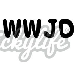 WWJD Monogram - Custom Decal Shapes and Sizes | StickyLife.com Brand