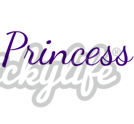 Princess Monogram - Custom Decal Shapes and Sizes | StickyLife.com Brand