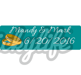 Wedding Date Bumper Sticker - Custom Vinyl Decals | StickyLife.com