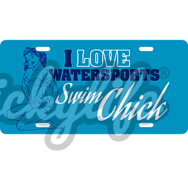 Swimming License Plate - Custom Personalized Vanity Plates