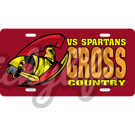 License Plate - Cross Country - Customizable Design