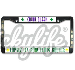 Cajun Queen - License Plate Frame - Customizable Design