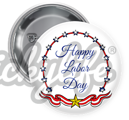Labor Day Button - Customizable Design Template