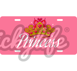 Princess License Plate - Custom Personalized Automotive Plates