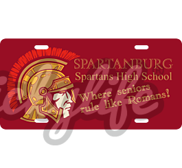 Spartan HS License Plate - Custom Personalized Automotive Plates
