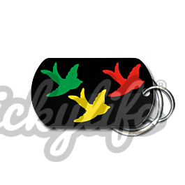 Three Little Birds Custom Key Chain - Design your own