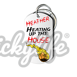 Heating Up The House Key Chain - Design your own keychain