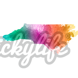 North Carolina Rainbow Splat Pride Decal - Design your own