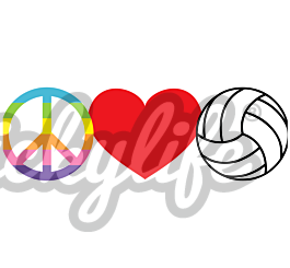 Peace Love & Volleyball Car Magnet - Design Your Own | StickyLife