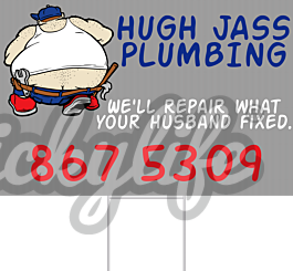 Plumbing Yard Sign - Custom Plastic Lawn Signs