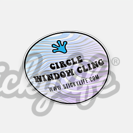 Circle Window Cling - Custom Graphics for Windows and Mirrors