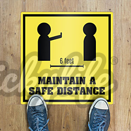 Square Floor Sticker - custom printed