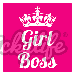 Girl Boss Custom Square Stickers - Paper, Vinyl or Reflective